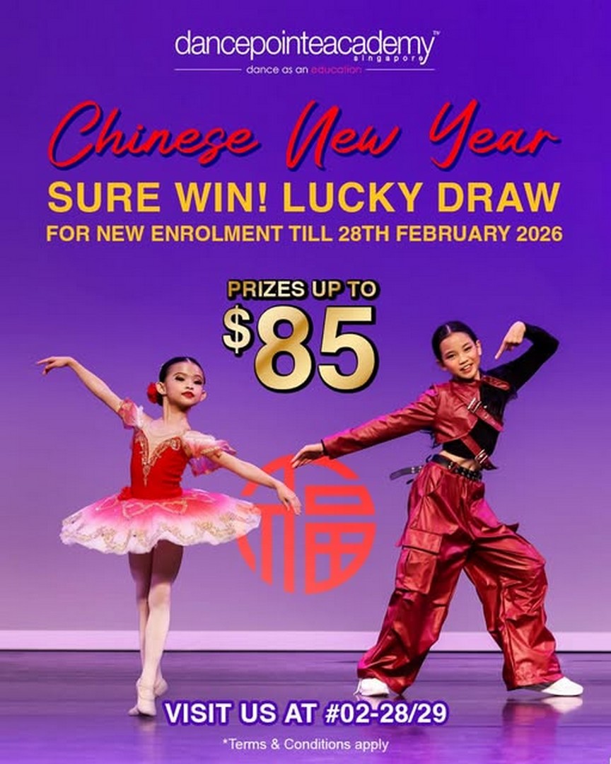 Now till 28 February 2026: Dancepointe Academy Singapore: CNY Lucky ...