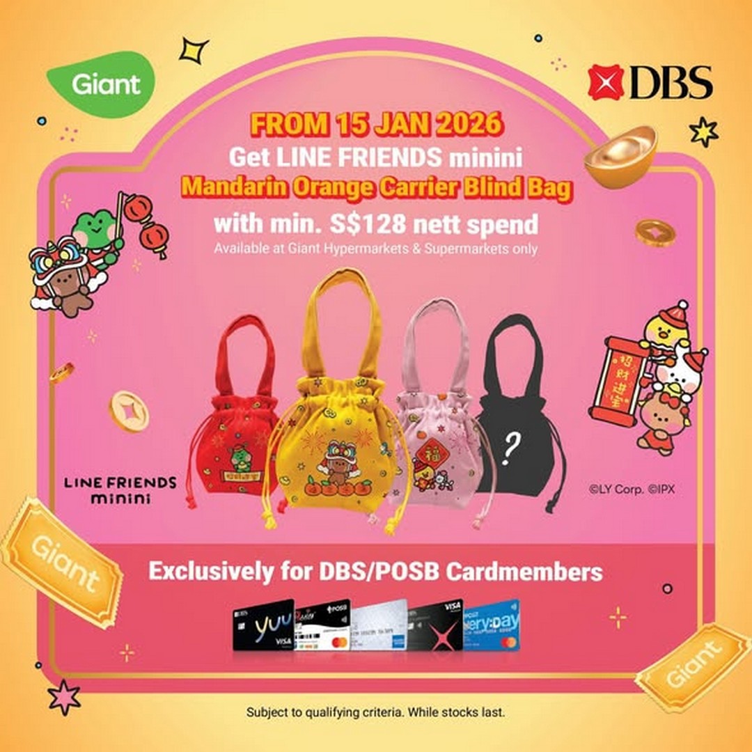 15 January 2026 onwards: Giant Singapore: Limited Edition LINE FRIENDS ...