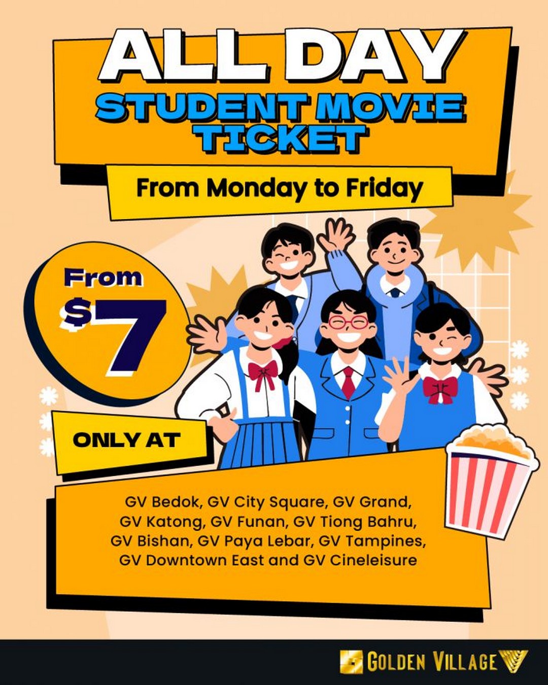 13 January–30 December 2026: Golden Village: All-Day Student Movie ...