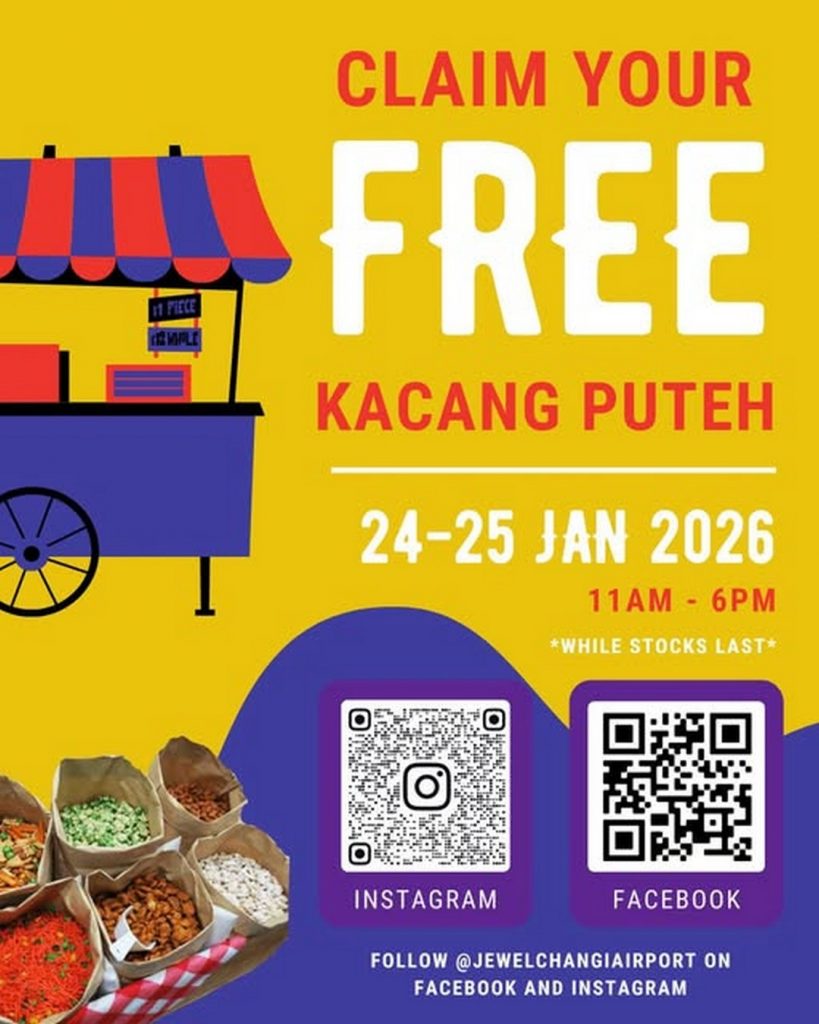 24–25 January 2026: Jewel Changi Airport: Free Kacang Puteh Giveaway ...