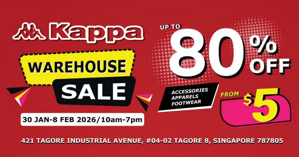 30 January–8 February 2026: Kappa Singapore Warehouse Sale: Up to 80% ...