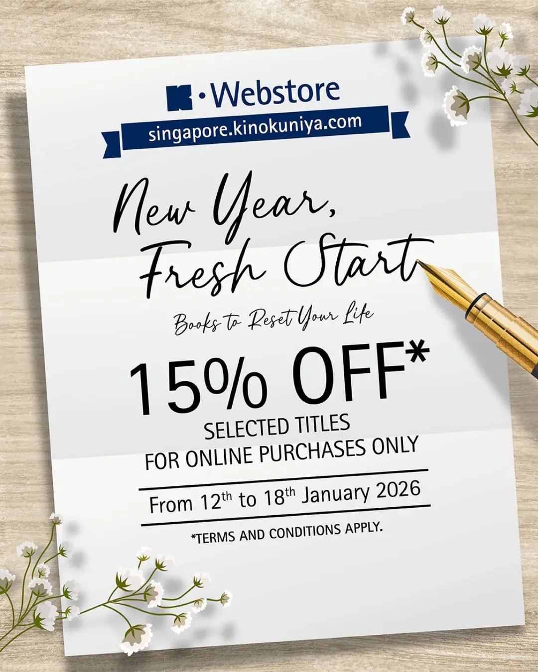 12-18 January 2026: Kinokuniya: New Year, Fresh Start – 15% Off ...