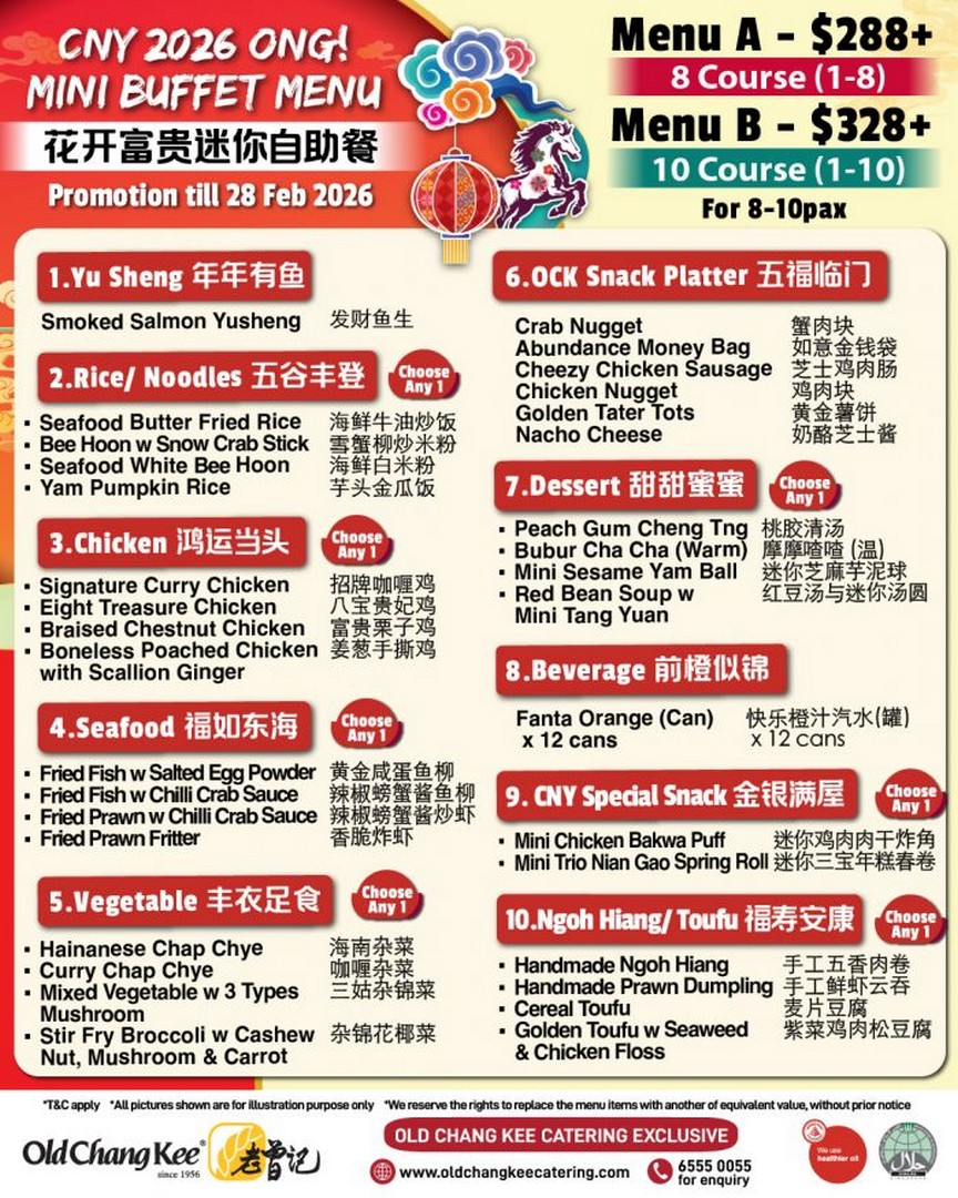 Now till 3 March 2026: Old Chang Kee: ONG! CNY Mini Buffet for 8-10 Pax ...