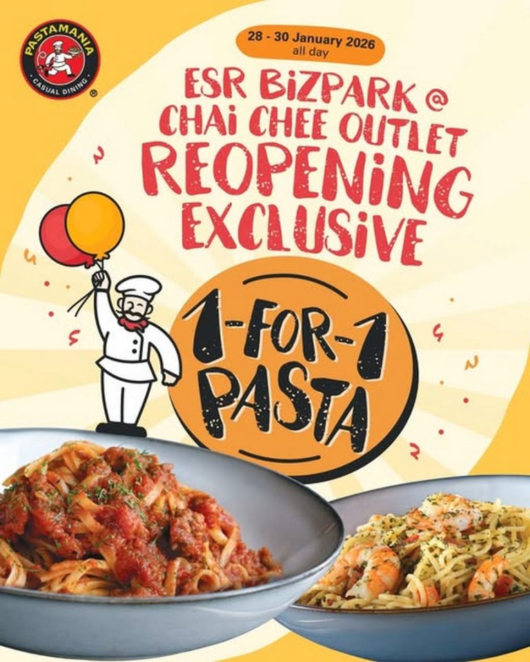 28-30 January 2026: PastaMania Singapore: 1-for-1 Pasta Promotion at ...
