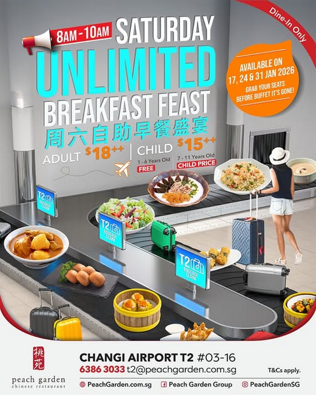Now till 31 January 2026: Peach Garden Singapore: Unlimited Breakfast ...