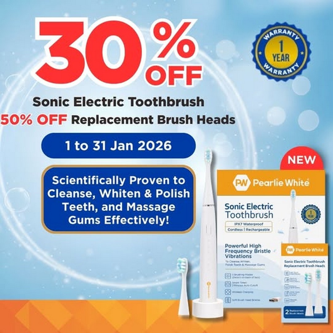 1-31 January 2026: Pearlie White: Sonic Electric Toothbrush Sale – Up ...