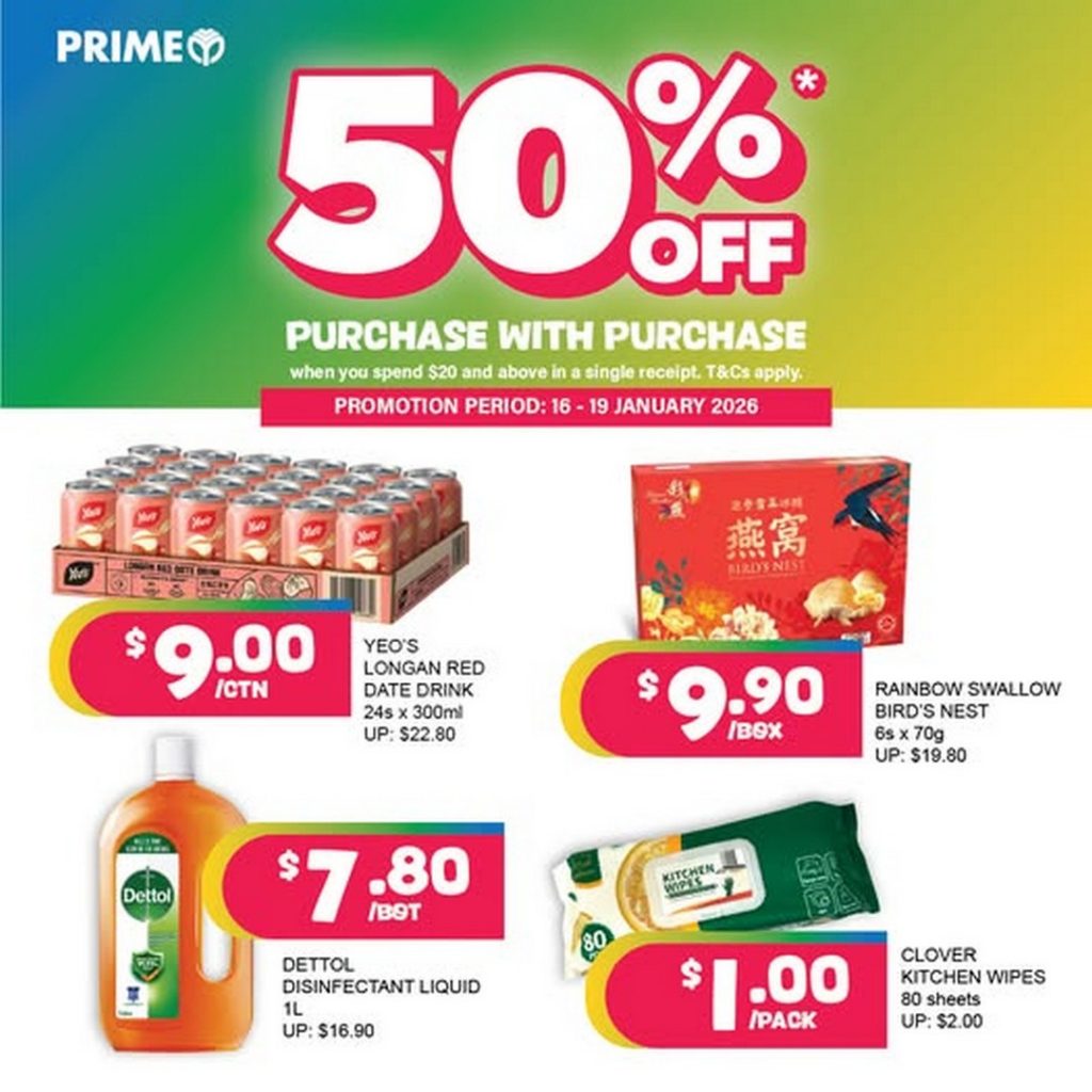 16–19 January 2026: Prime Supermarket $20 Spend Deal – Enjoy 50% Off In ...
