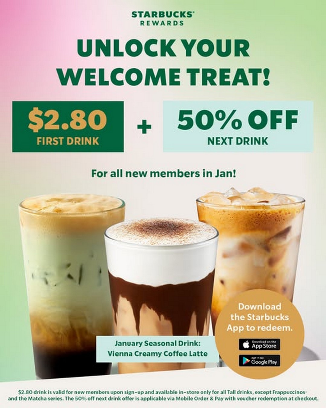 16 January 2026 onwards: Starbucks Singapore: Enjoy $2.80 Tall Drinks ...