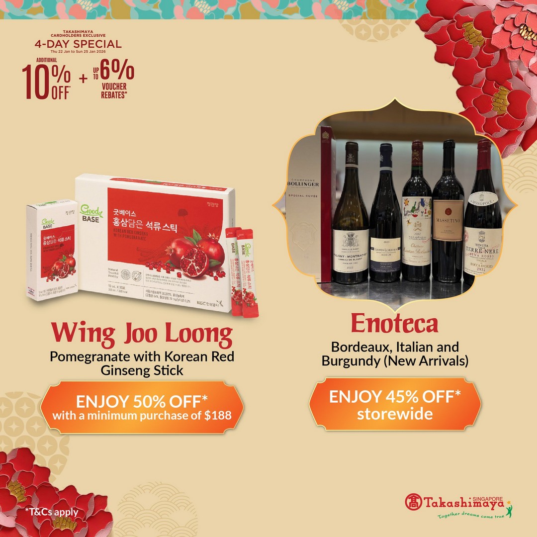 22-25 January 2026: Takashimaya Department Store: Lunar New Year Food ...