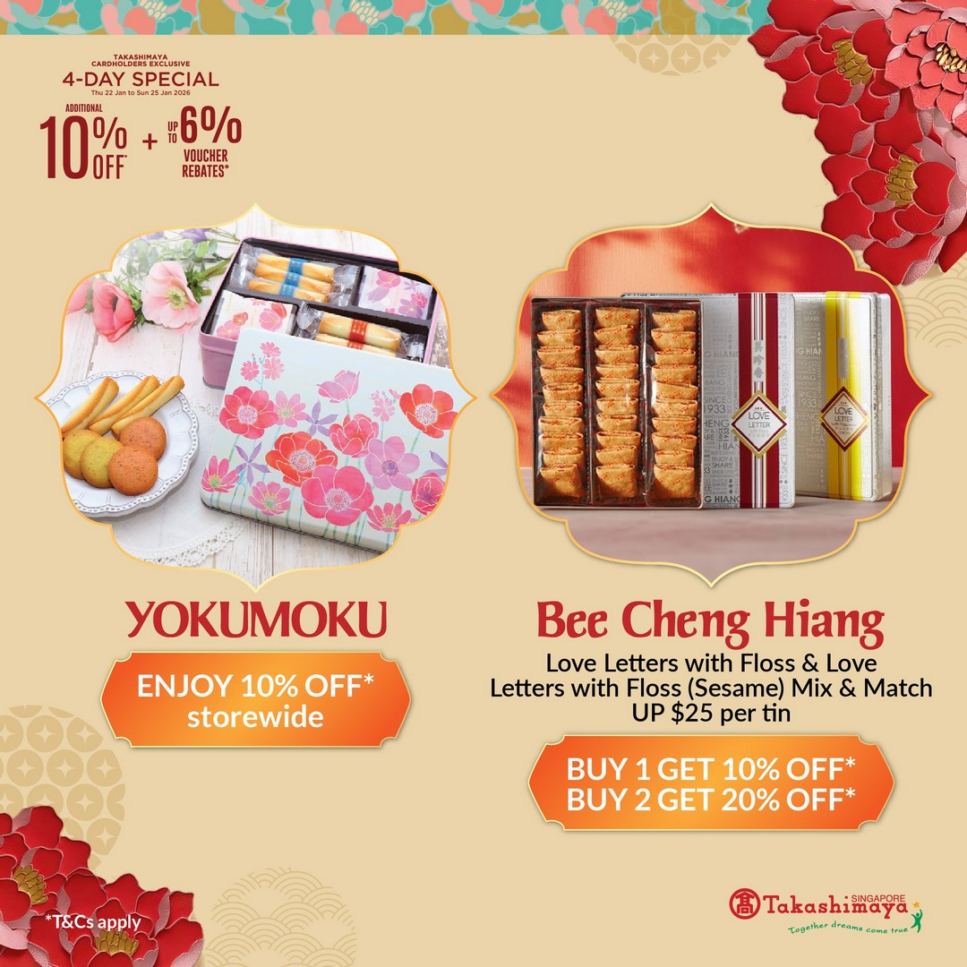 22-25 January 2026: Takashimaya Department Store: Lunar New Year Food ...