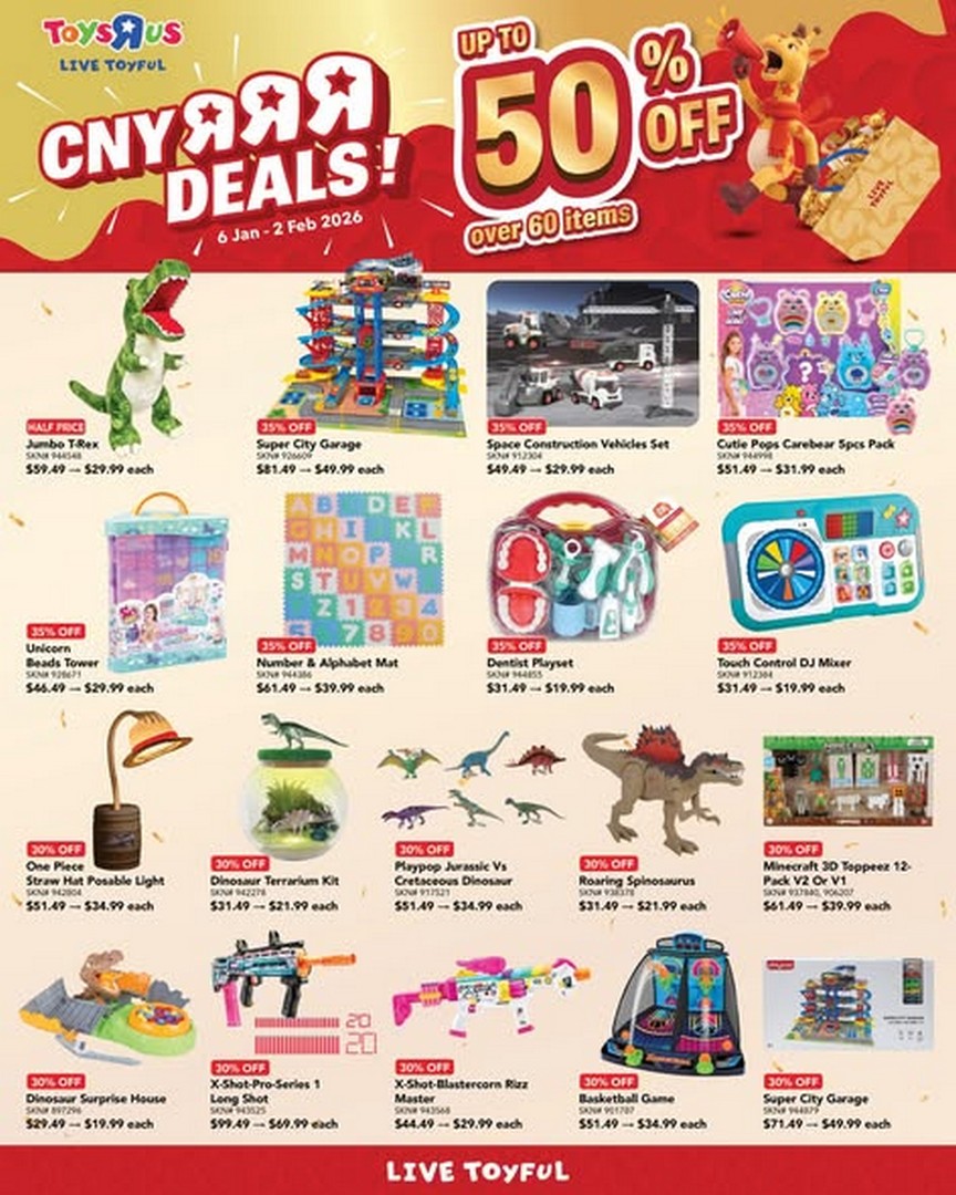 Now till 2 February 2026: Toys“R”Us Singapore: Chinese New Year RRR ...