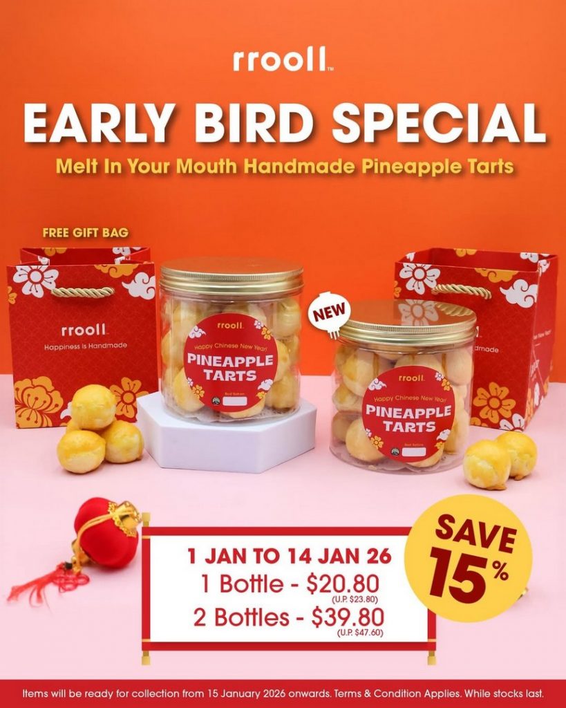 1-14 January 2026: rrooll: Early Bird Chinese New Year Pineapple Tarts ...