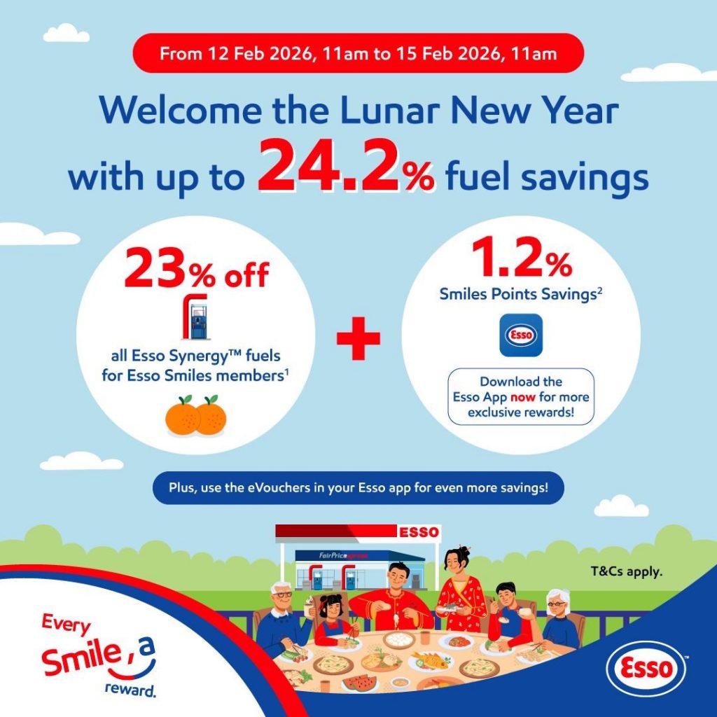 12-15 February 2026: Esso Singapore: Lunar New Year 23% Off Fuel ...