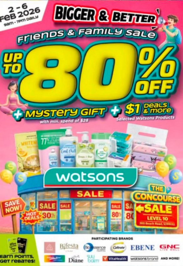2-6 February 2026: Watsons Clearance Sale: Beauty & Wellness Essentials ...
