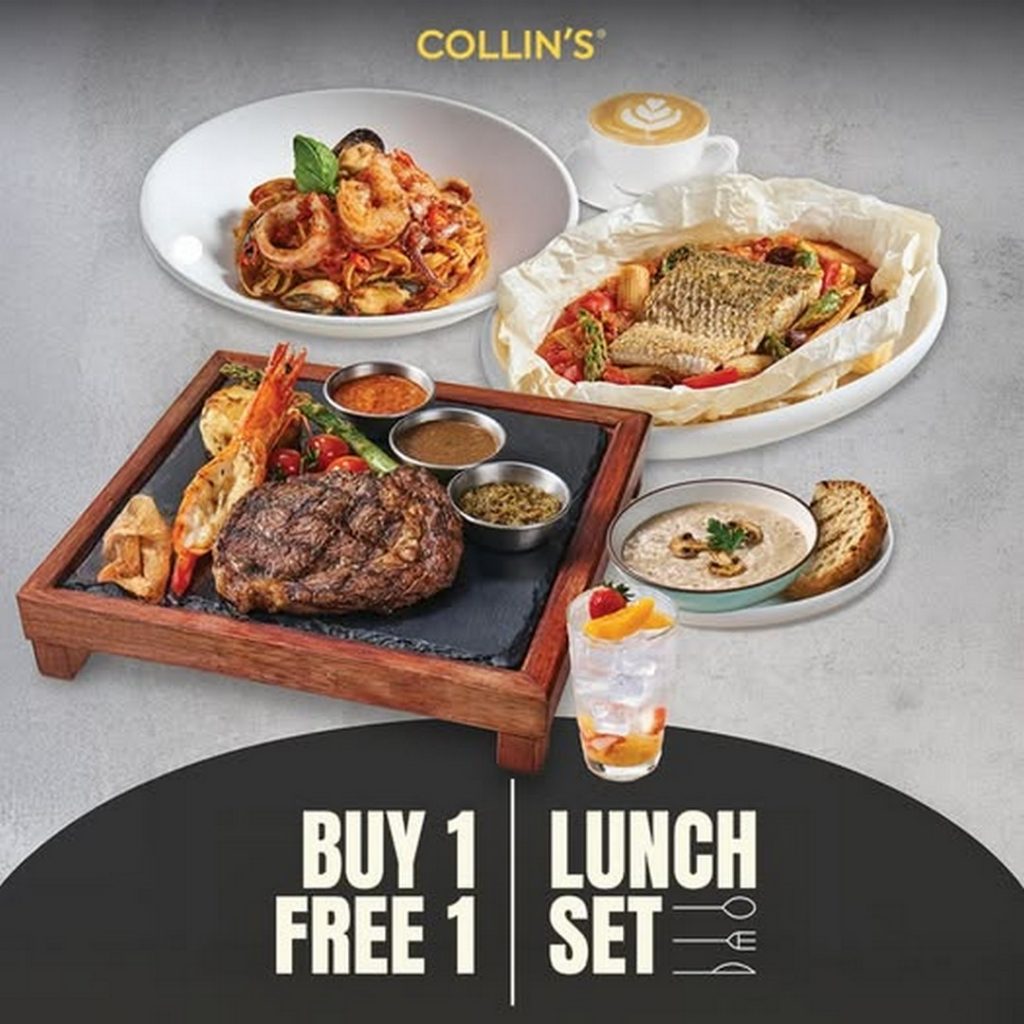2 March 2026 onwards: Collin's Grille: Lunch Set Promotion: Pair Your ...