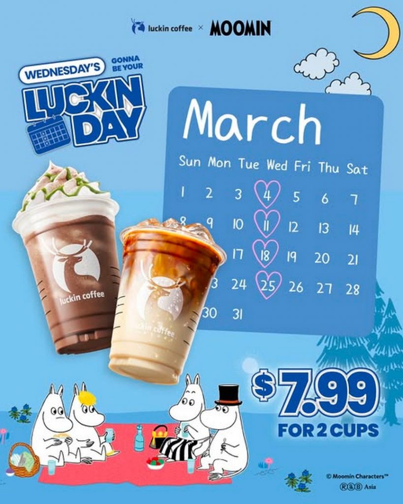 4-25 March 2026: Luckin Coffee Singapore: LUCKIN DAY 2-for-$7.99 ...