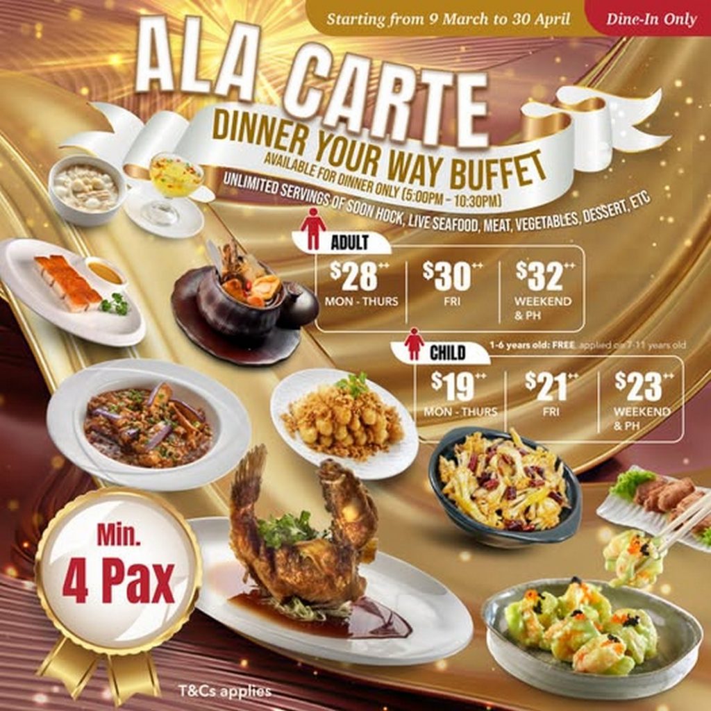 9 March–30 April 2026: Peach Garden: Dinner A La Carte Buffet Promotion ...