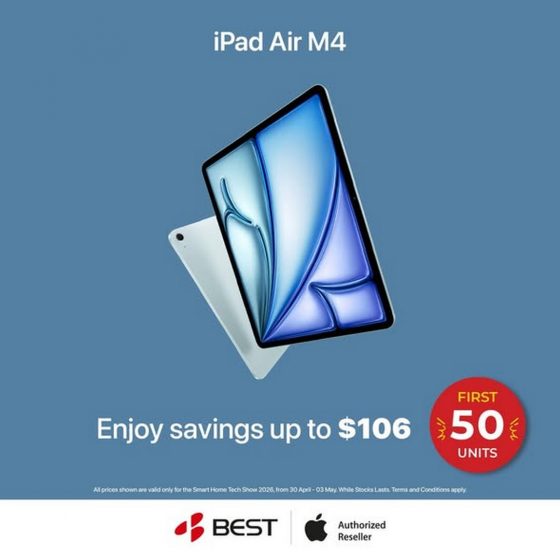 Now till 3 May 2026: BEST Denki Singapore Smart Home Tech Show Apple ...