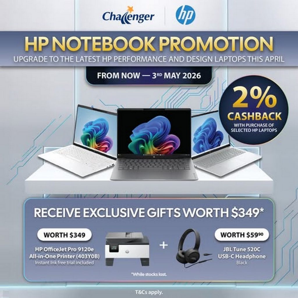 21 April 2026 – 3 May 2026: Challenger Singapore HP Laptop Promotion ...