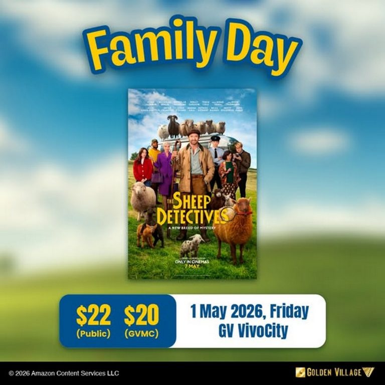 1 May 2026: Golden Village, VivoCity – Family Day: The Sheep Detectives ...