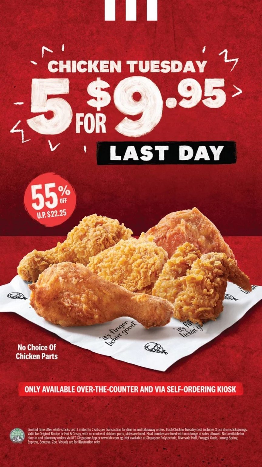 28 April 2026: KFC Singapore, Chicken Tuesday Extension Promotion – 5pc ...