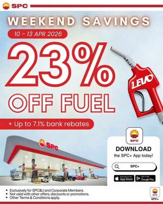 10-13 April 2026: SPC Singapore Weekend Fuel Savings Promotion – 23% ...
