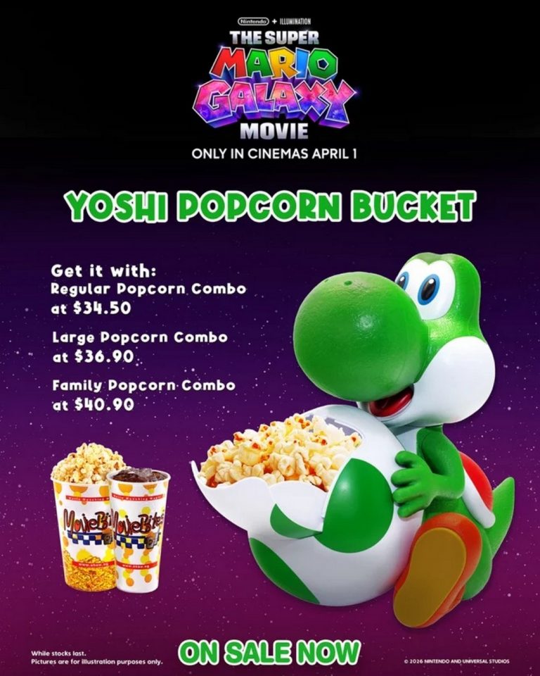 2 April 2026 onwards: Shaw Theatres: Limited Edition Yoshi Popcorn ...