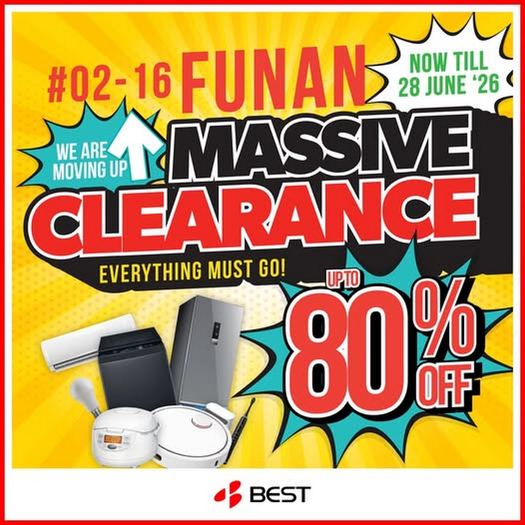 16 June–28 June 2026: BEST Denki Singapore, Funan Massive Clearance ...
