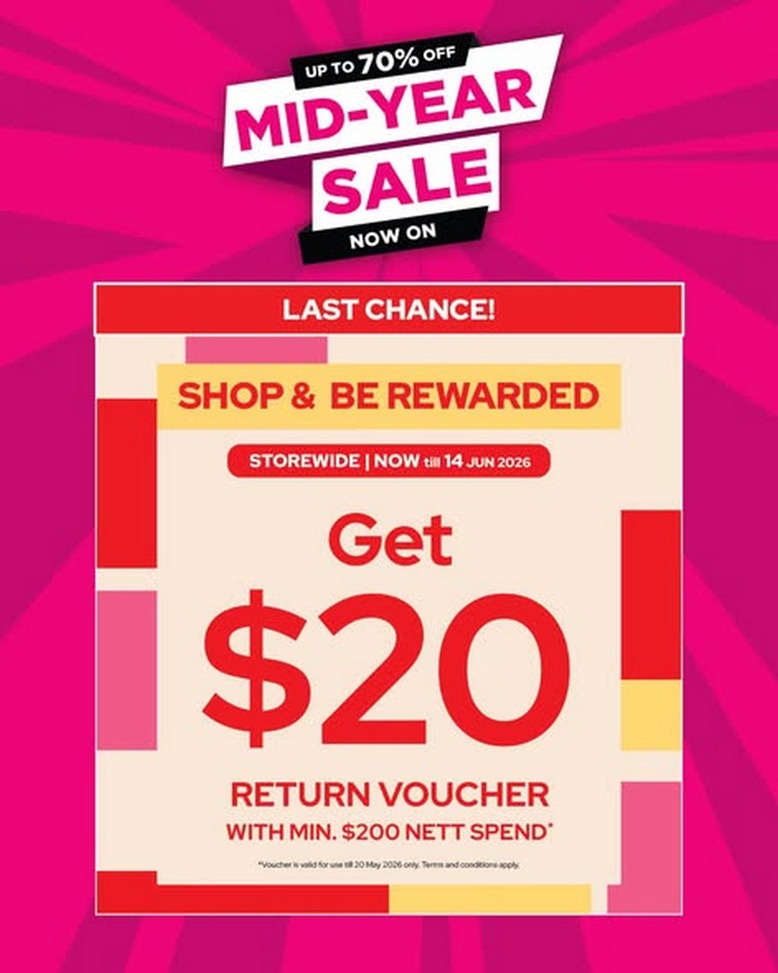 1-14 June 2026: BHG Singapore Mid-Year Sale, Up to 70% OFF Fashion ...