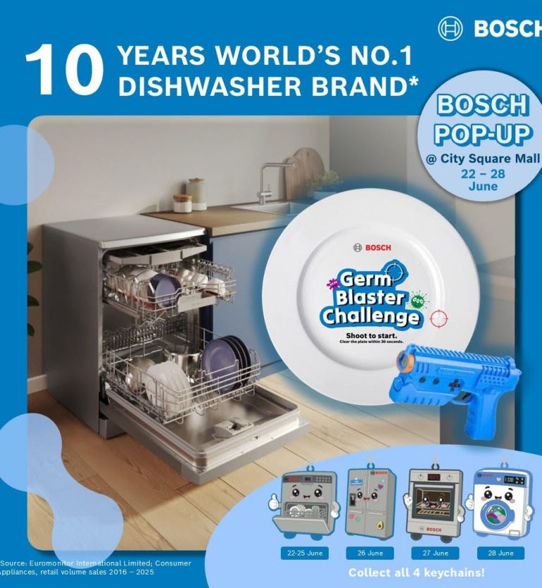 22–28 June 2026: Bosch Home Appliances Singapore Dishwasher-Themed ...