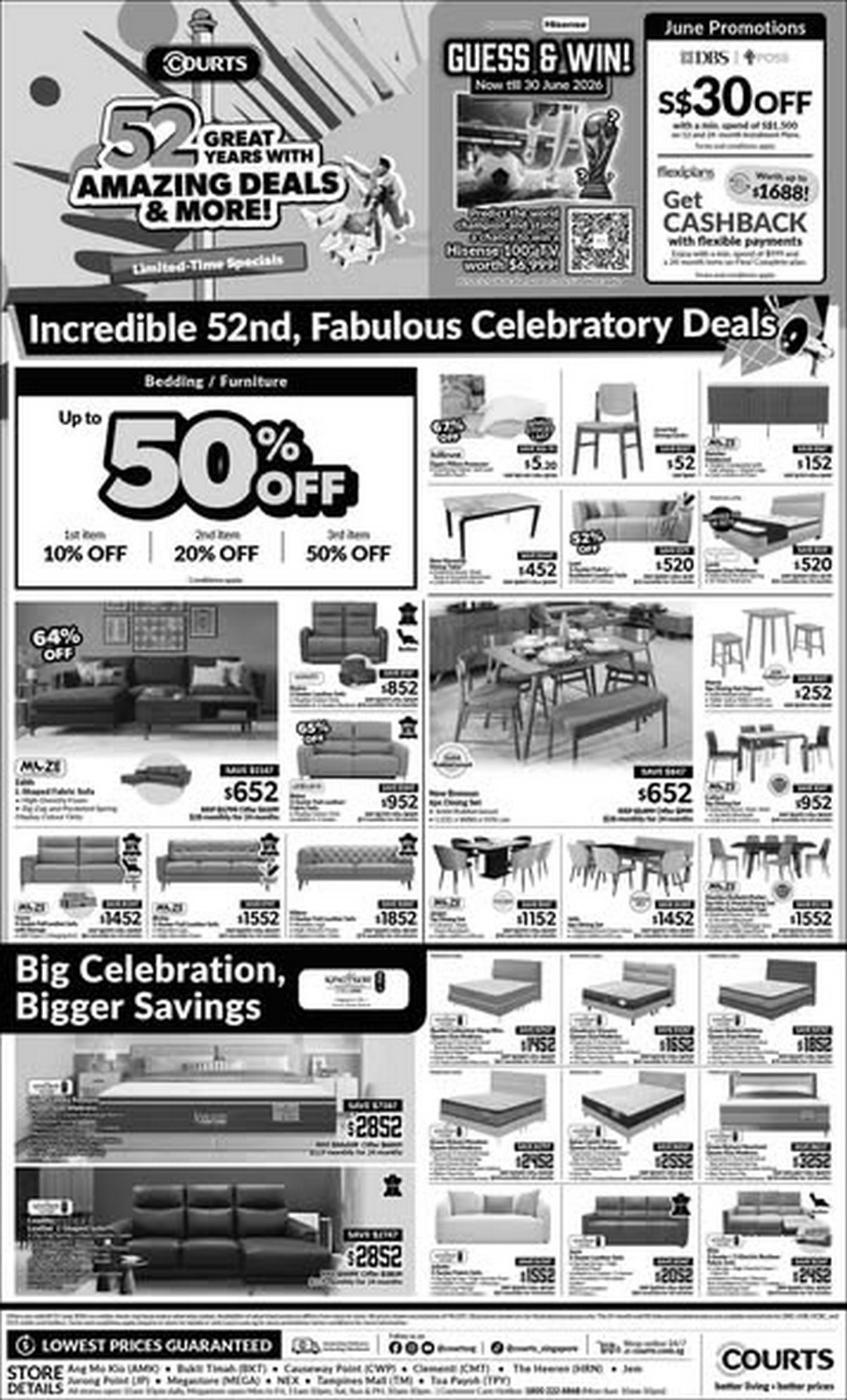 Now till 15 June 2026: COURTS Singapore, 52nd Anniversary Mega Home ...