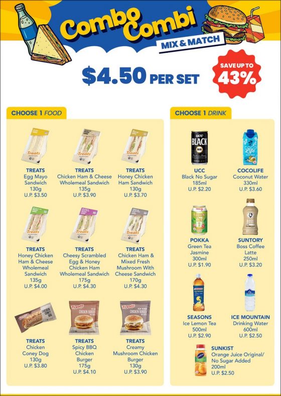 24 June 2026 onwards: Cheers Singapore $4.50 Mix & Match Combo Deals ...