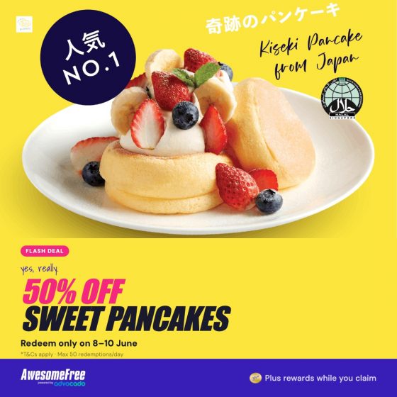 8-10 June 2026: Flipper’s Singapore, 50% Off Sweet Soufflé Pancakes ...