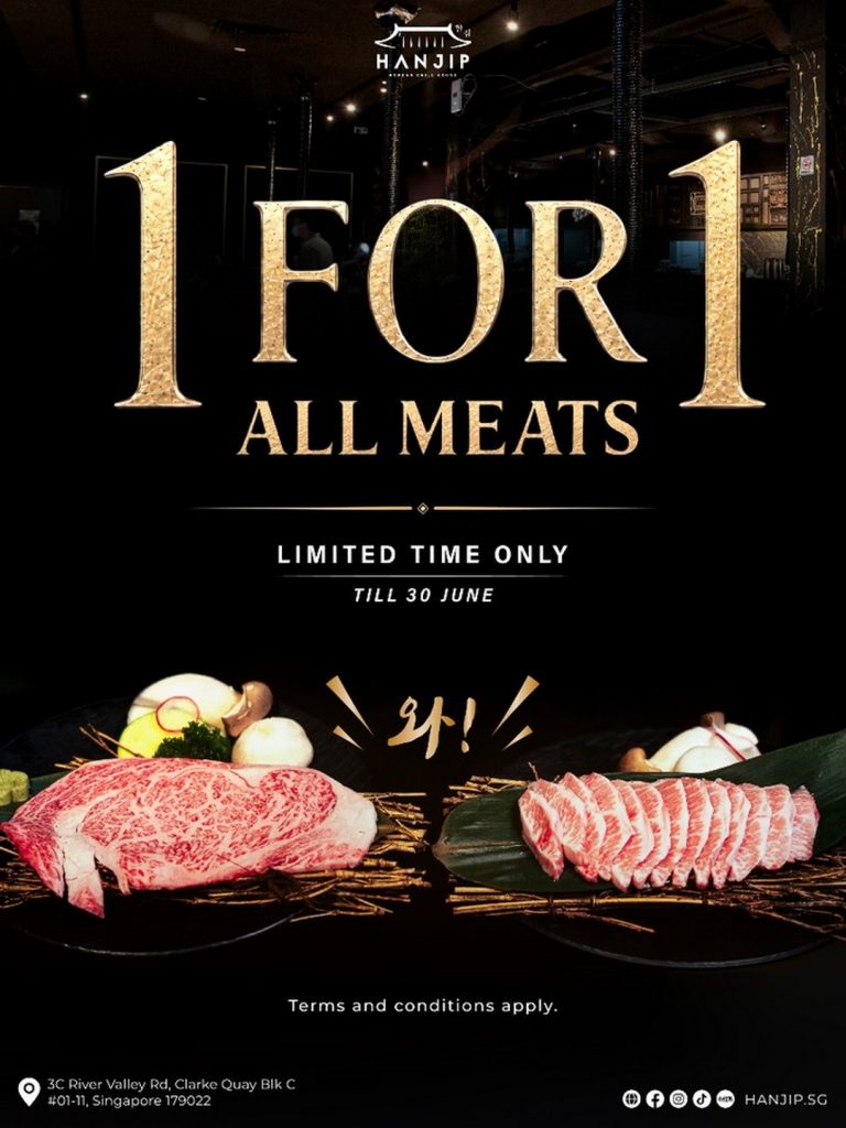 18-30 June 2026: Hanjip Korean Grill House 1-for-1 All Meats Promotion ...