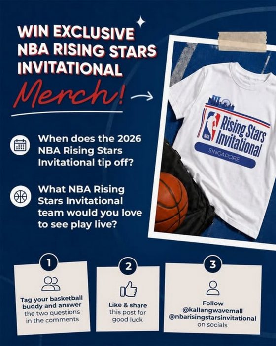 Now till 21 June 2026: Kallang Wave Mall NBA Rising Stars Invitational ...