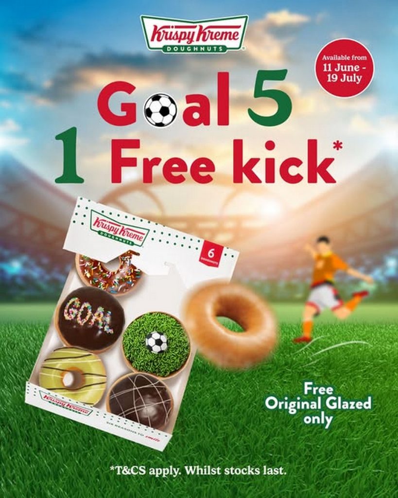 13 June 2026 – 19 July 2026: Krispy Kreme Singapore World Cup Buy 5 ...