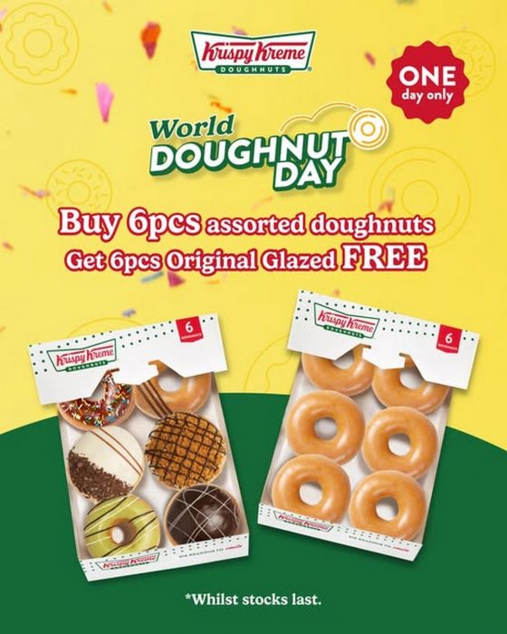 5 June 2026: Krispy Kreme Singapore World Doughnut Day Promotion – Buy ...