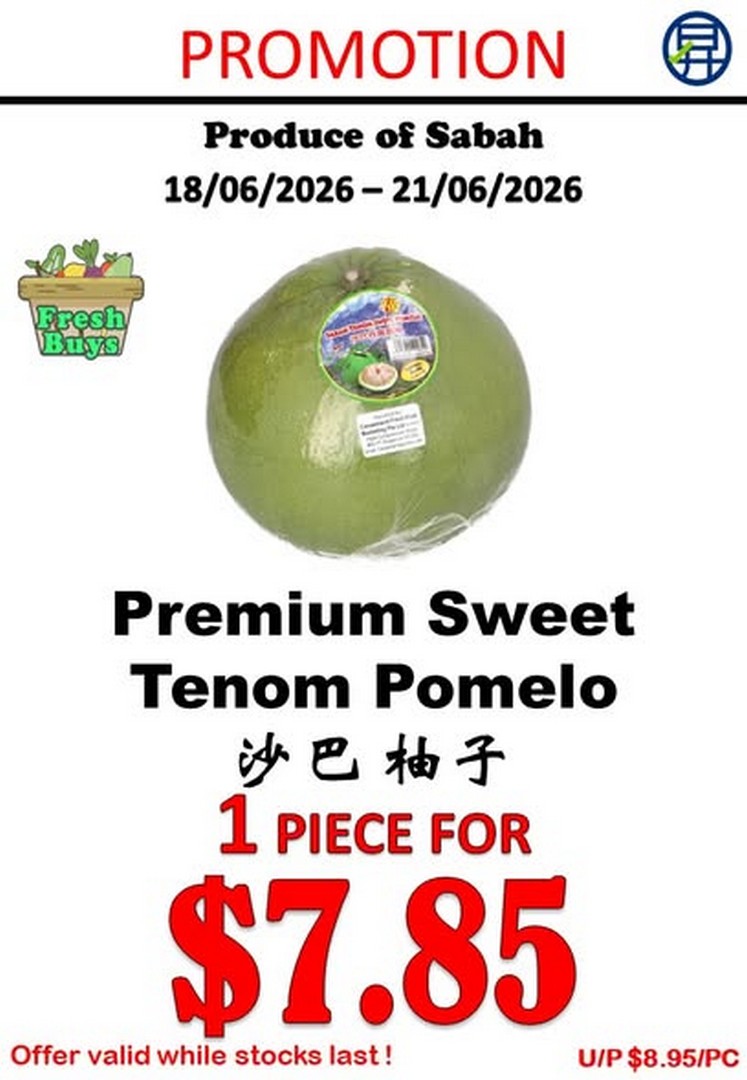 18–21 June 2026: Sheng Siong Supermarket Fresh Fruits & Vegetables ...