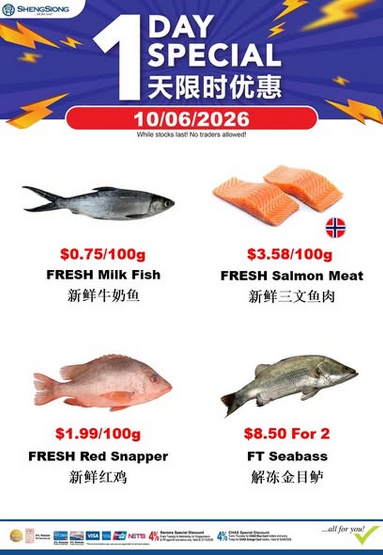 10 June 2026: Sheng Siong Supermarket Seafood Specials Promotion, Fresh ...