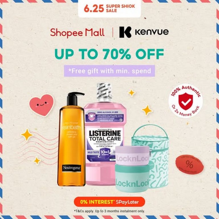 25 June 2026: Shopee Kenvue Up to 70% Off Promotion with Free Gifts ...