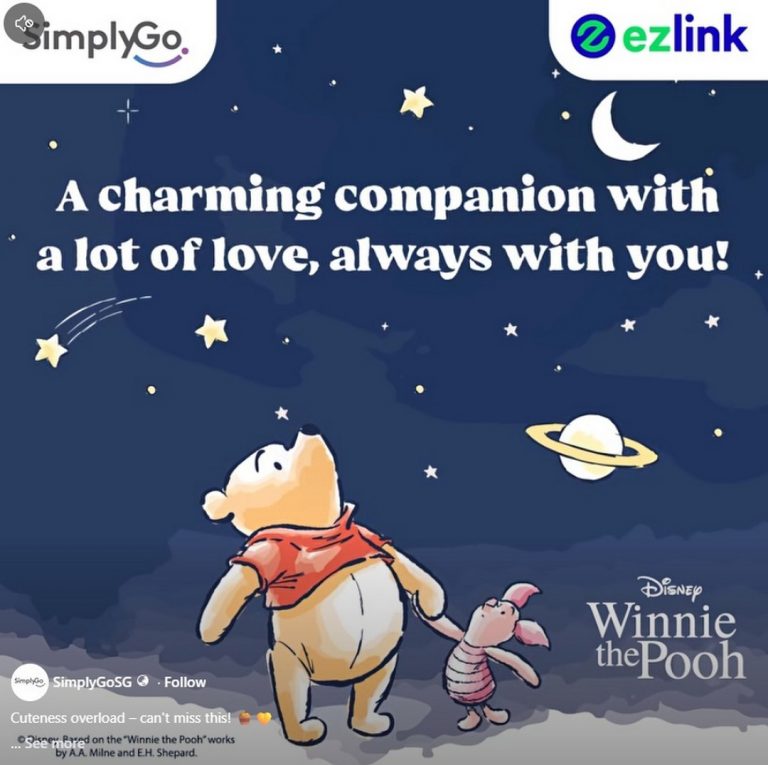 22 June 2026 Onwards: SimplyGo Singapore Winnie the Pooh LED EZ-Link ...