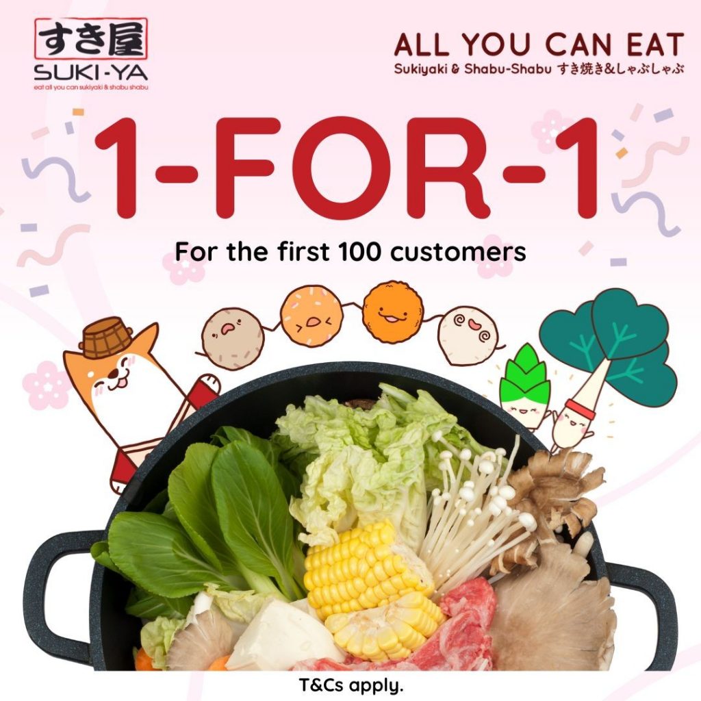 8–11 June 2026: Suki-Ya Bugis+ 1-for-1 Regular Buffet Promotion ...