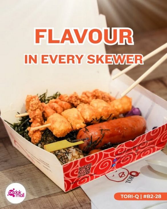 10 June 2026 onwards: TORI-Q Bedok Mall Rice Bento Skewers Promotion ...