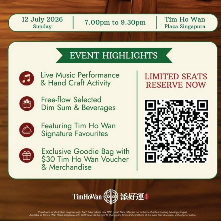12 July 2026: Tim Ho Wan Plaza Singapura Farewell Promotion – Enjoy S ...