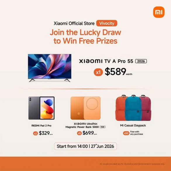 27 June 2026: Xiaomi Singapore VivoCity Grand Opening Lucky Draw ...